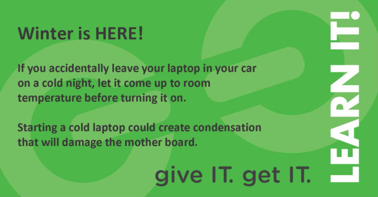 Laptops in Cold Weather: Protect Your Tech